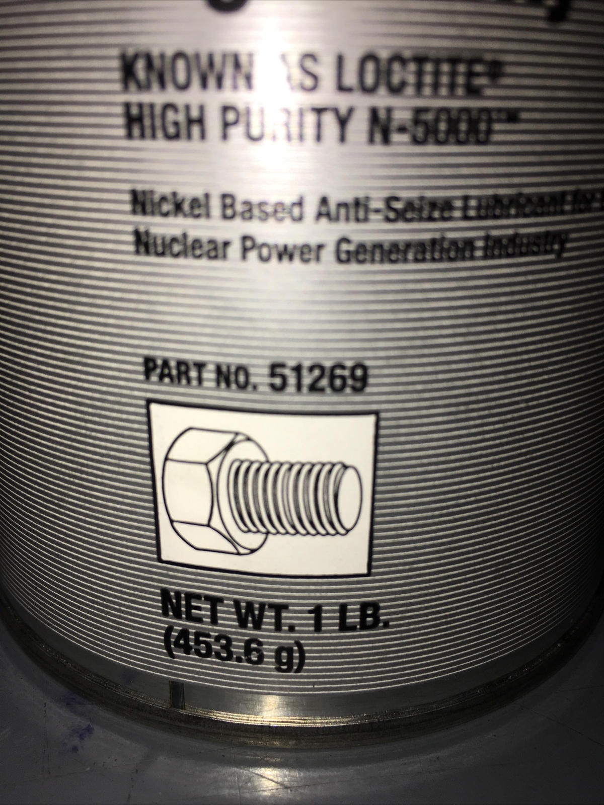 Loctite LB N-5000 (51269) High Purity Nickel Based Anti-Seize Lubricant ...