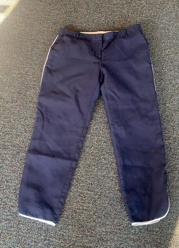 J.CREW WOMEN'S PANTS NAVY BLUE / WHITE SIZE 6 STYLE 68400 RN77388 | eBay