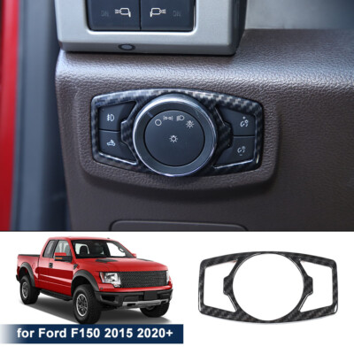 Car Headlight Switch Button Decor Cover Trim For Ford F150 2015 UP ...