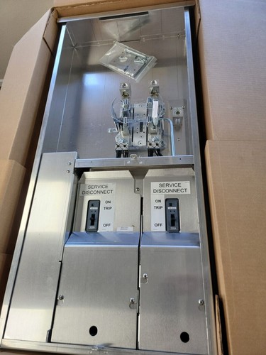 320 / 400 amp single phase lever bypass meter socket w/Dual 200A Main ...