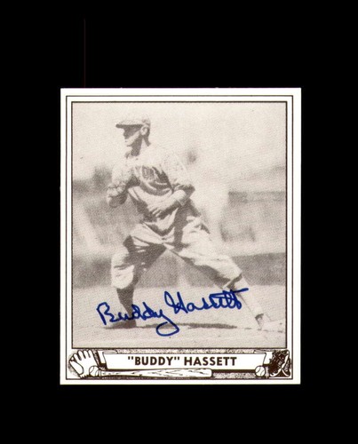 Buddy Hassett Signed 1940 Play Ball Reprint Boston Bees Autograph | eBay