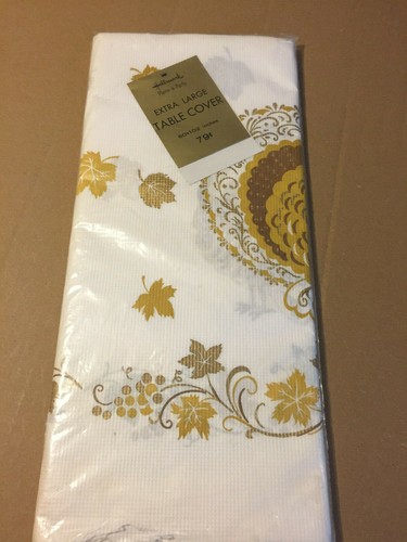 VINTAGE THANKSGIVING TURKEY PAPER TABLE COVER (HALLMARK) 60" X 102" | eBay