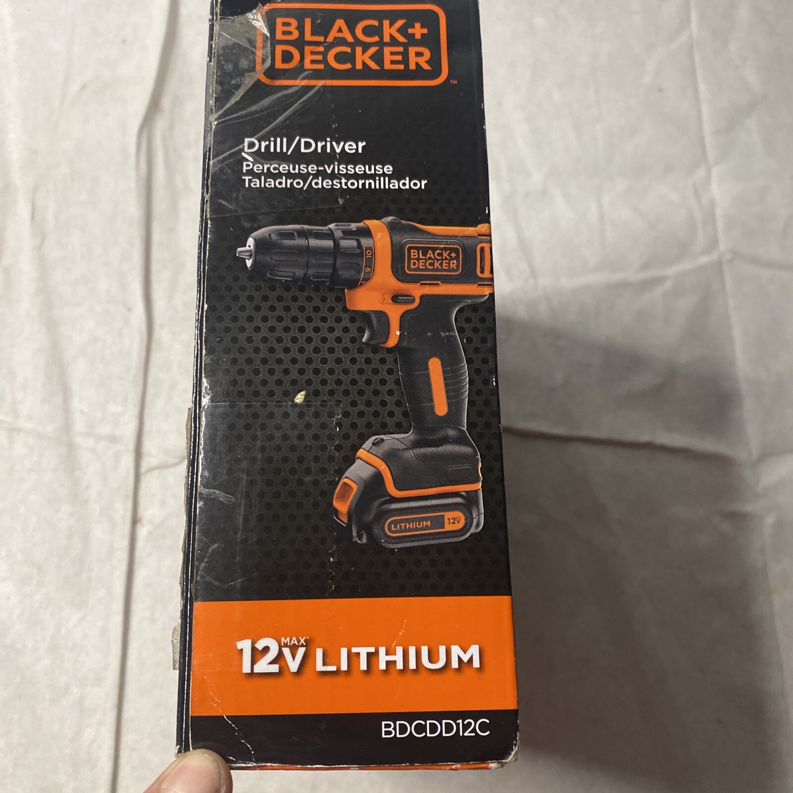 Black & Decker ~ BDCDD12C ~ Cordless LED ~ Drill Driver and Charger ~ 12 Volt | eBay