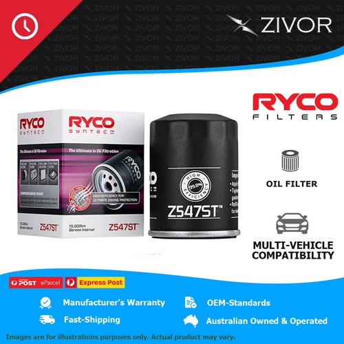 New RYCO Syntec Oil Filter Spin On For HONDA ODYSSEY RA 3.0L J30A3 ...
