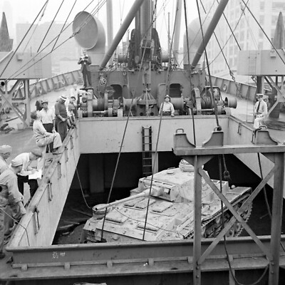 WW2 WWII Photo World War Two Captured German Panzer Tank Aberdeen ...