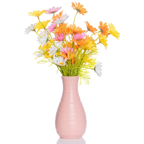 2 Pack Composite Plastics Flower Vase Unbreakable Ceramic Look Vase for ...