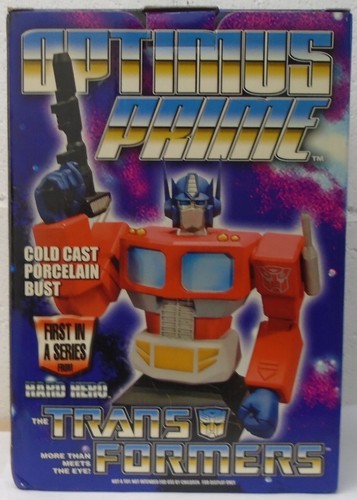 Transformers Optimus Prime Hard Hero Cold Cast Porcelain Bust Limited ...
