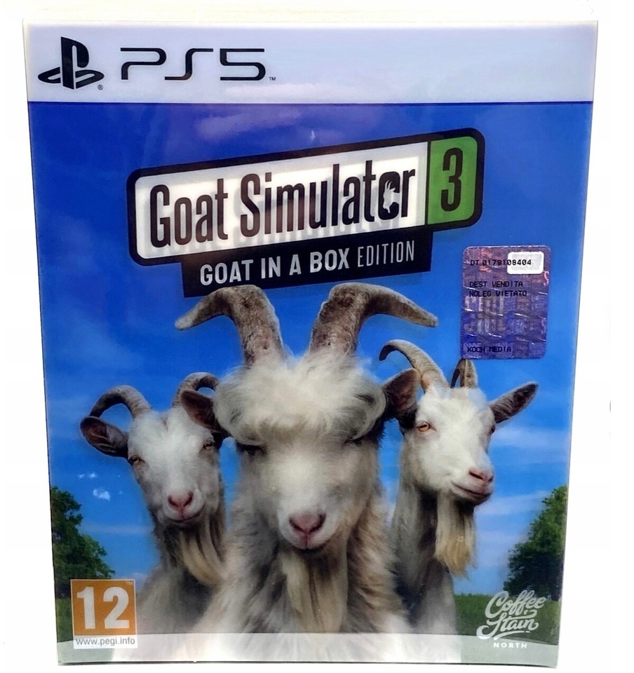 GOAT SIMULATOR 3 GOAT IN A BOX EDITION SONY PS5 FULL ENGLISH PLUSHY ...