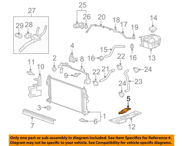 Genuine GM Radiator Lower Bracket 23120323 for sale online | eBay
