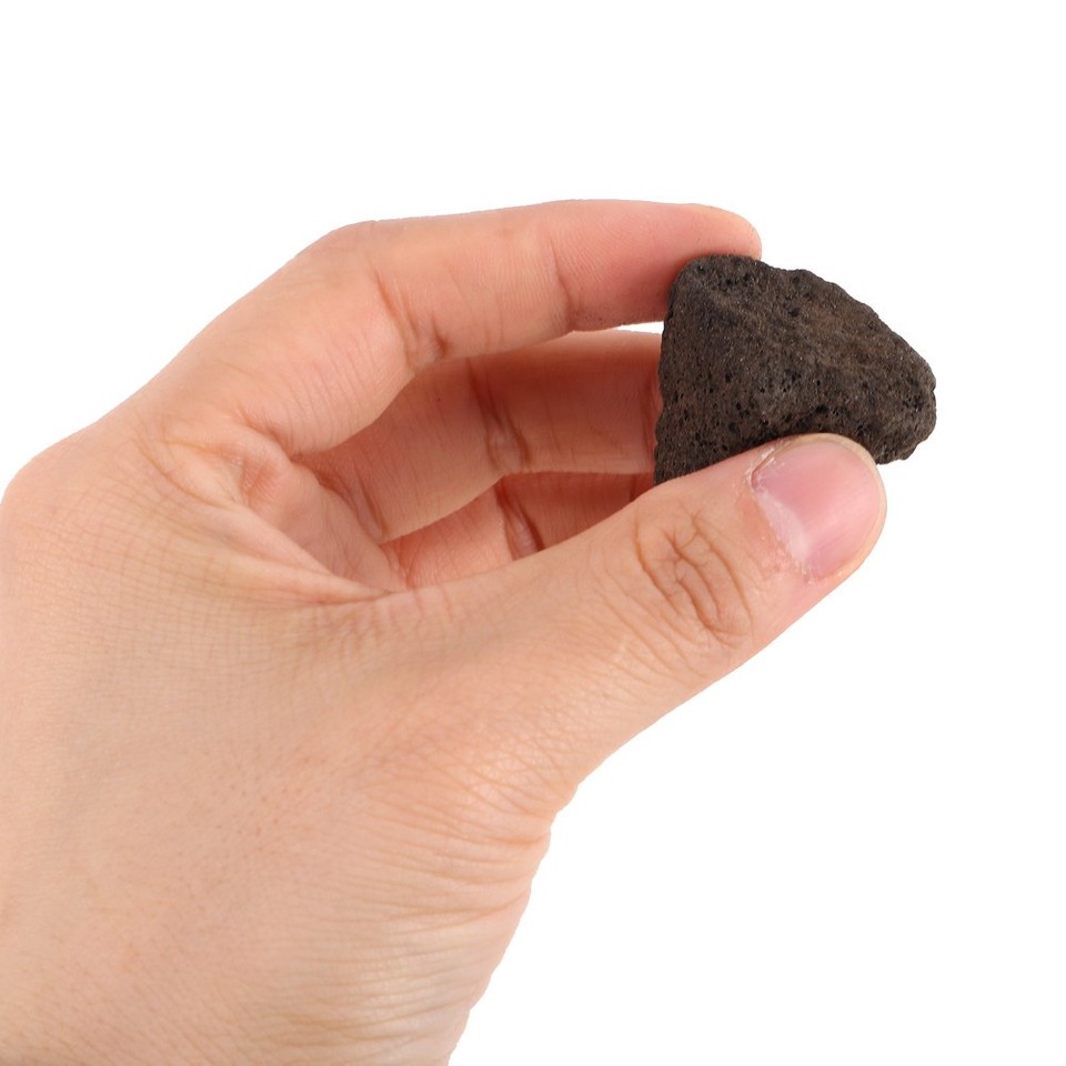 Black Obsidian Stone Volcanic Rock Fish Tank Decoration Basalt Stones ...