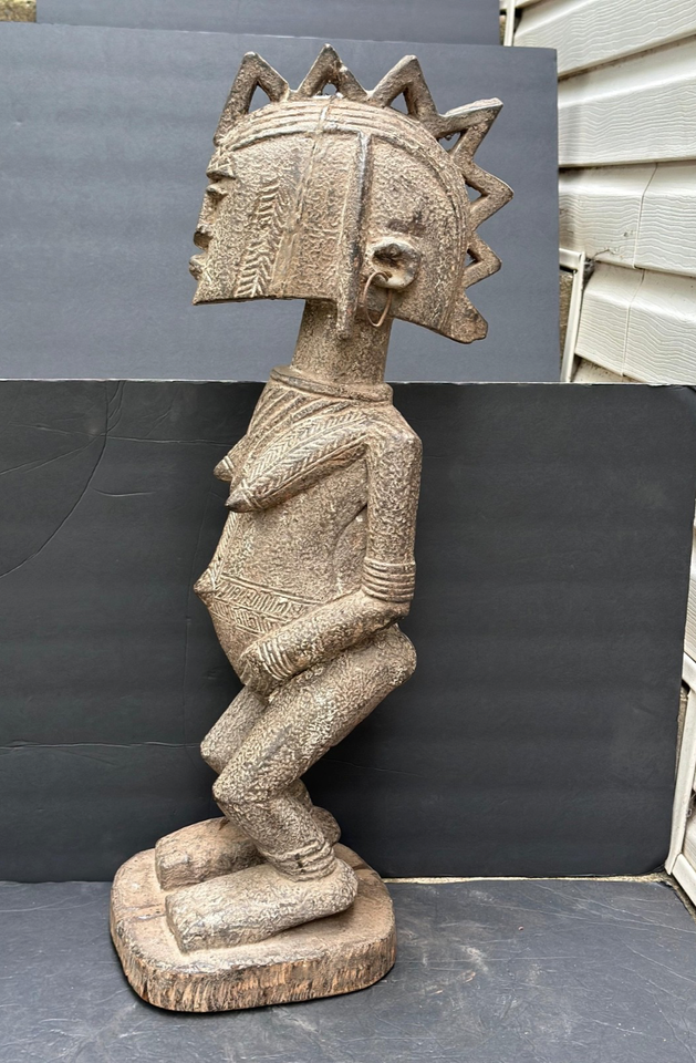 Antique Dogon "Nommo" Figure - Hand-Carved Wooden Sculpture from Mali ...
