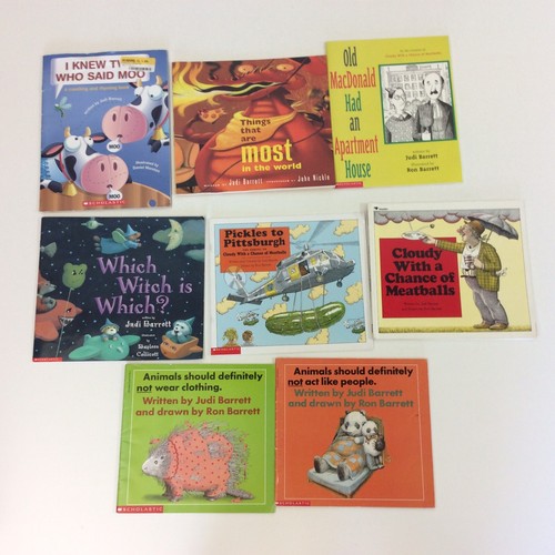 Barrett Judi Ron Cloudy Preschool Kindergarten 1st Grade 8 Picture Book ...