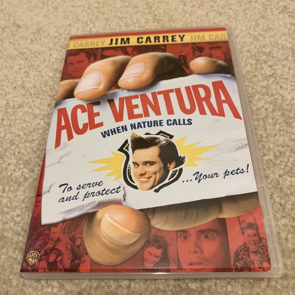 Ace Ventura Jim Carrey DVD Movie Collection Pet Detective Nature Calls ...