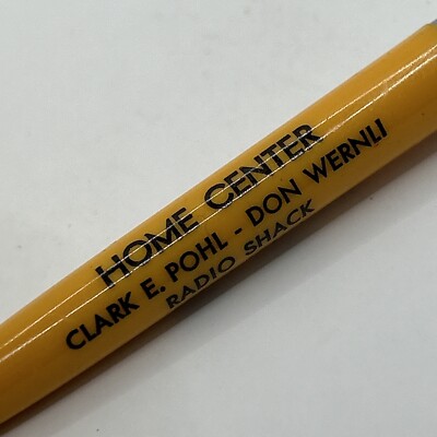 VTG Ballpoint Pen Home Center Clark E. Pohl Don Wernli Radio Shack ...