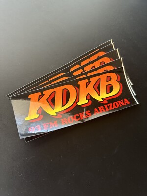 1x KDKB 93 FM Arizona Bumper Sticker - Radio Vintage Style Vinyl Decal ...