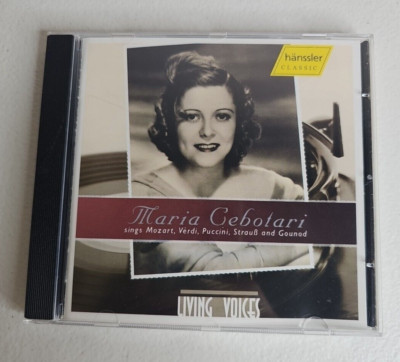 Opera CD Maria Cebotari Living Voices Hanssler Classic 1932-1948 CD 94. ...