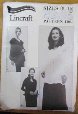 Lincraft Sewing pattern no. 1006 Ladies Blouse size 8-18 unused | eBay ...