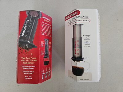 AeroPress Coffee/Espresso Maker 1-3 Cup New in Box | eBay