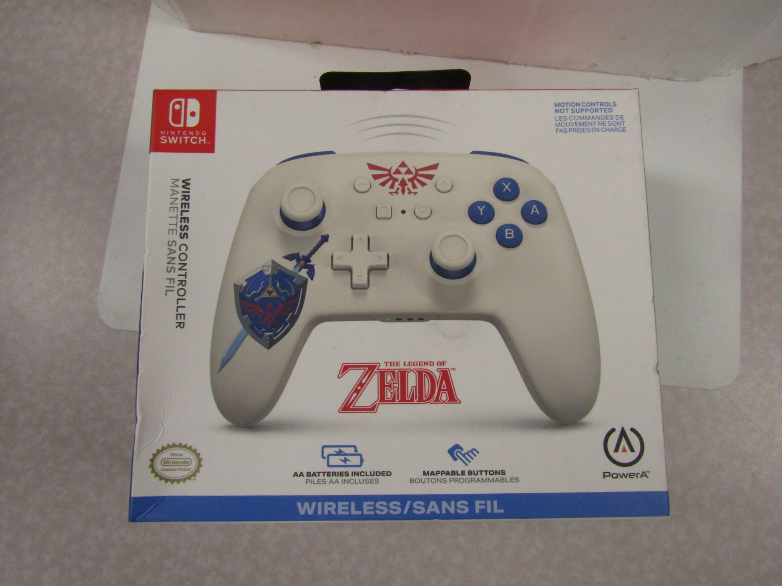 NEW Nintendo Switch The Legend Of Zelda Wireless Controller Opened Box ...