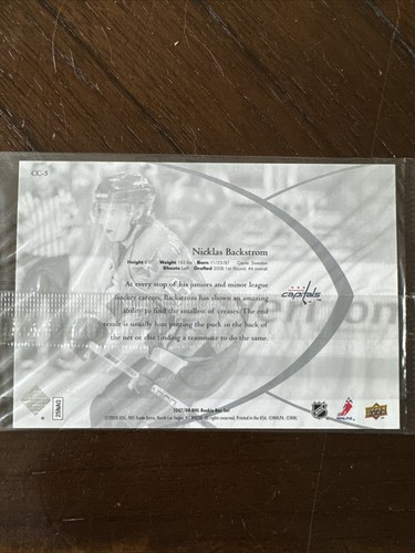 Nicklas Backstrom 2007-08 Upper Deck Rookie Class Commemorative 3.5x5 ...