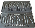 Arizona (2) Different 1973 NON COMMERCIAL License Plates KN-7234 And ZN ...