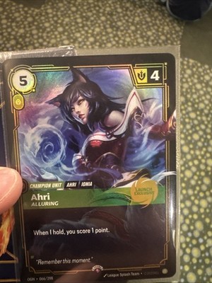 Riftbound League of Legends Ahri Alluring Exclusive Launch Promo ...