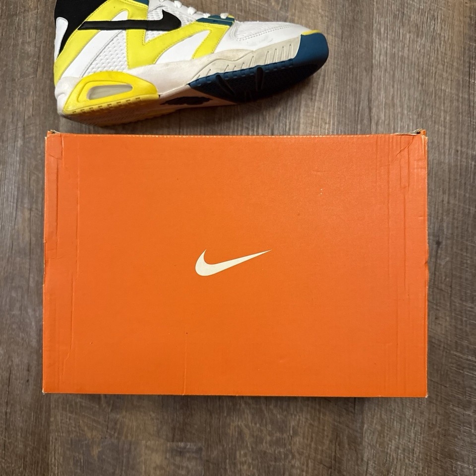 Nike Air Tech Challenge Agassi White Sonic Yellow Sz 9 Sneakers w Box ...