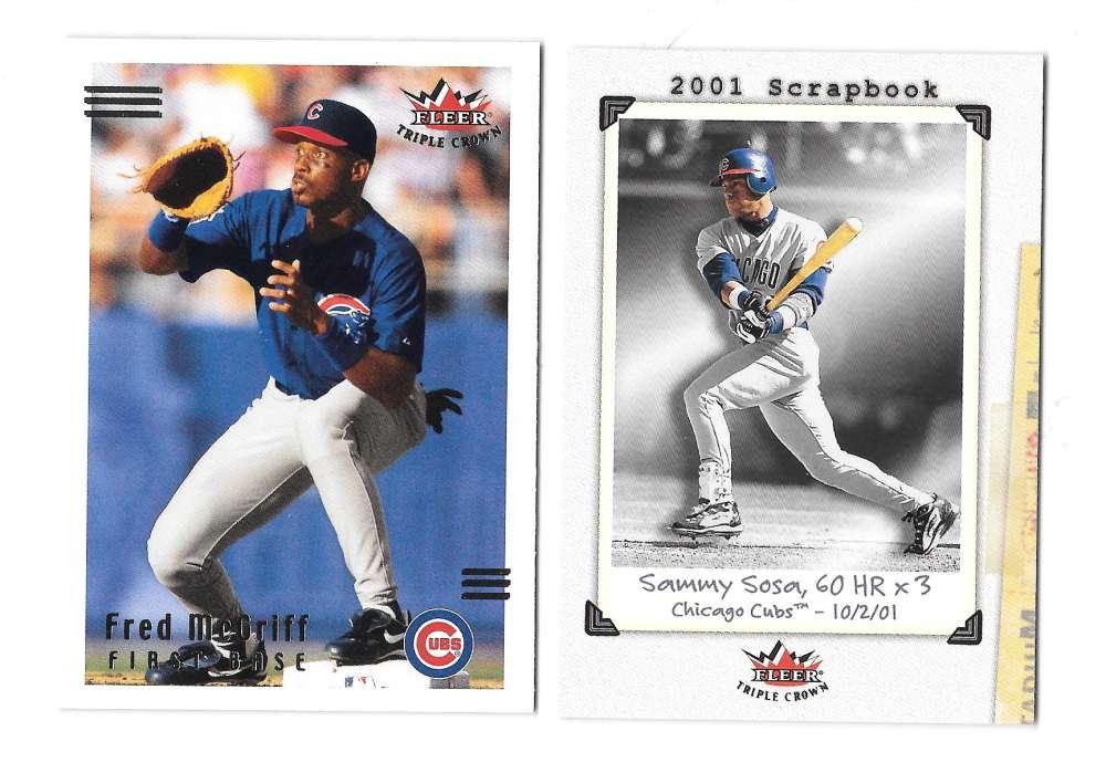 2002 Fleer Triple Crown - CHICAGO CUBS Team Set | eBay