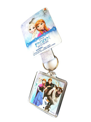 NWT Disney Frozen Shimmer Keychain Keyring - Anna Elsa Olaf Kristoff ...