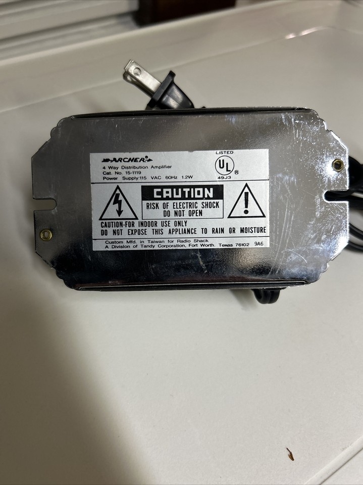 RadioShack Archer 15-1119 4-Way Output Coax Cable Distribution ...