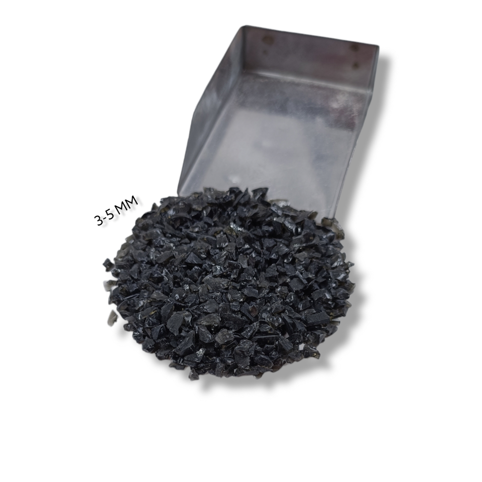 Black Obsidian Gemstone Coarse All Size Stone Healing Powder Woodwork ...