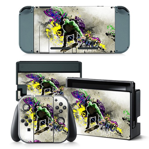 Nintendo Switch Console Joy-Con Skin Decal Sticker Skateboard Graffiti ...