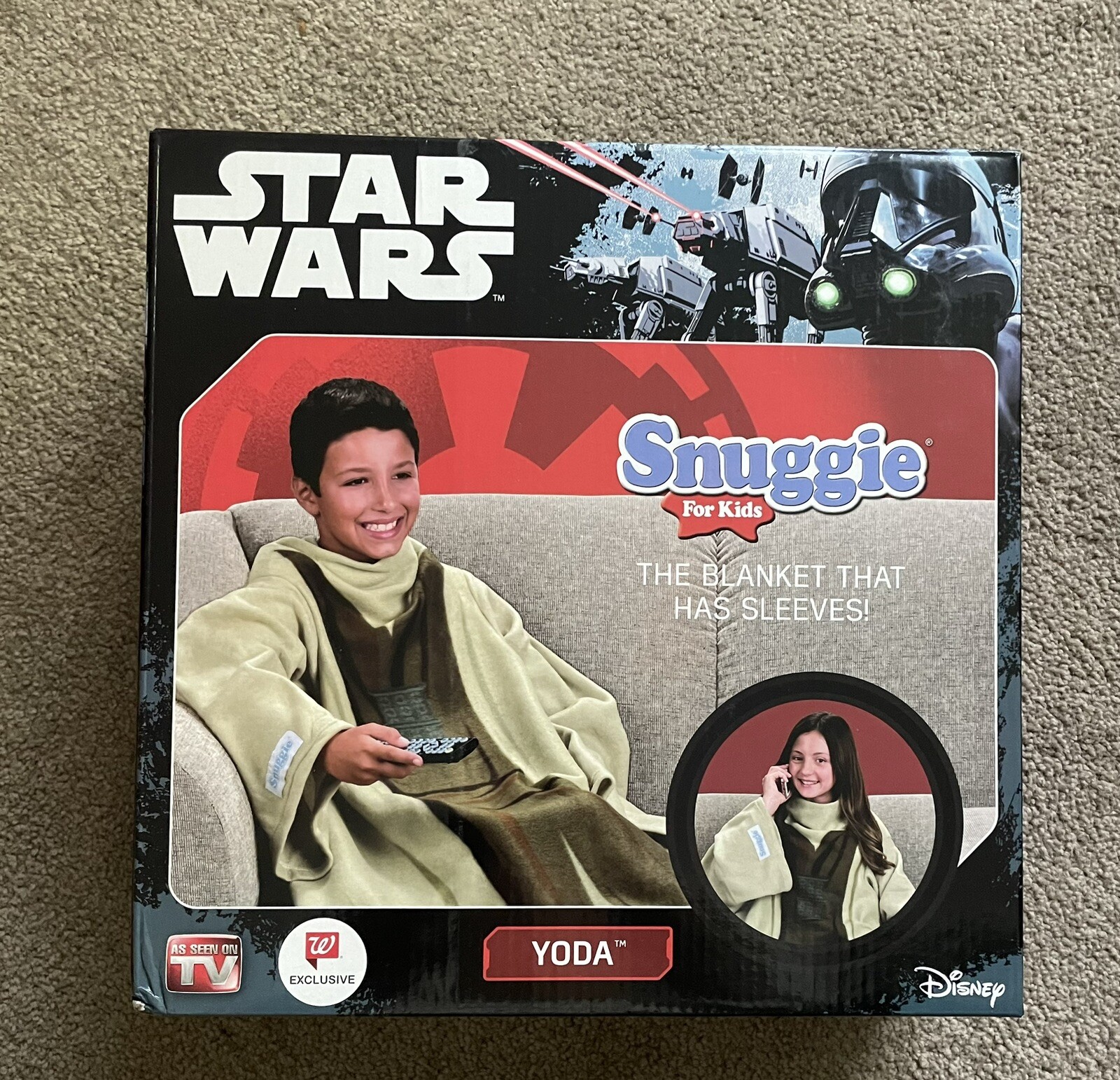 Disney+Star+Wars+Snuggie+Blanket+for+Kids+With+Sleeves+Yoda+54in+X+42in ...