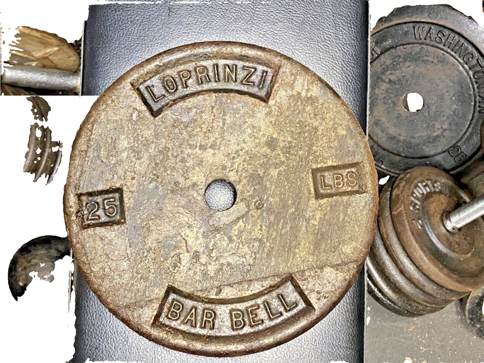Rare Loprinzi Barbell 25 lb Vintage plate | eBay