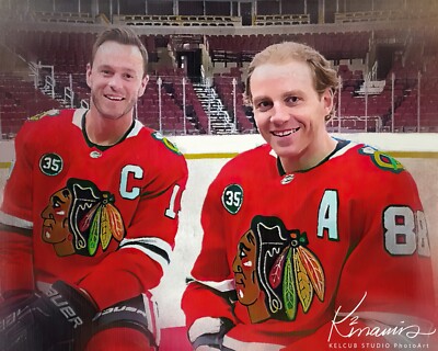 JONATHAN TOEWS / PATRICK KANE Chicago Blackhawks OIL STYLE Var Sizes ...