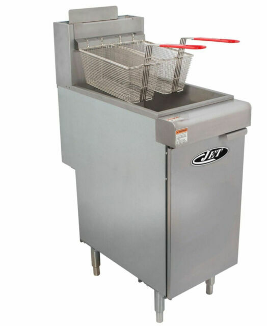 JET JFF3-40N Stainless Steel Commercial Gas Deep Fryer for sale online ...