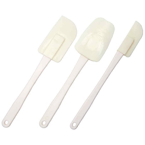 Set of 18 White Craft Plastic 9" Kitchen Spatulas | eBay