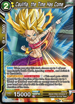 NM-Mint DBS:M Caulifla, the Time Has Come - BT9-062 - C Universal ...