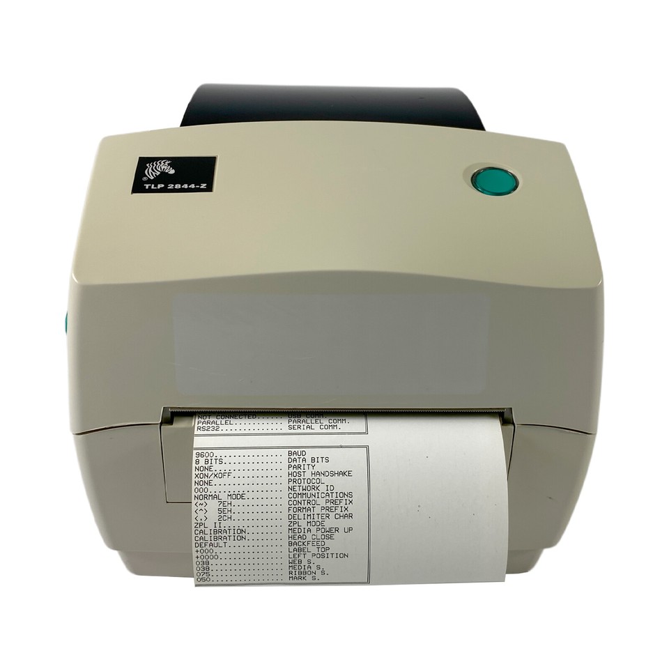 Zebra TLP 2844-Z Thermal Transfer Label Printer USB LAN Serial No ...