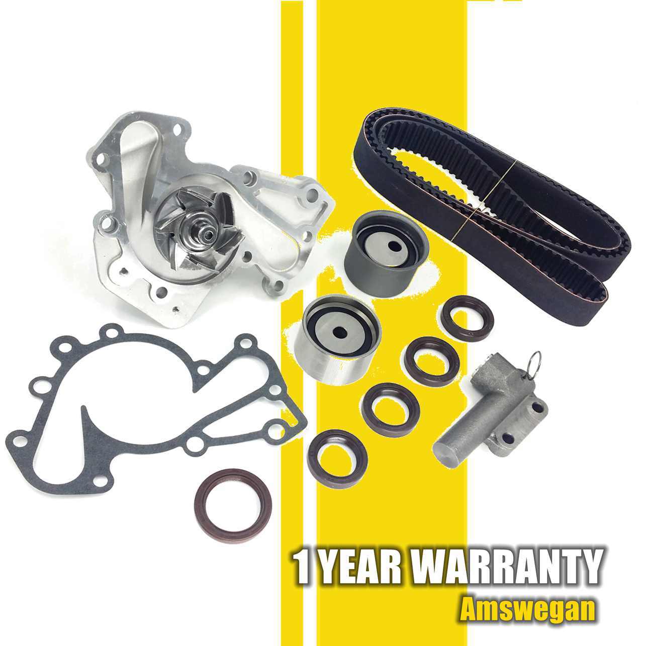 Timing Belt Water Pump Tensioner Kit For Hyundai Tucson Santa Kia 2.7l ...