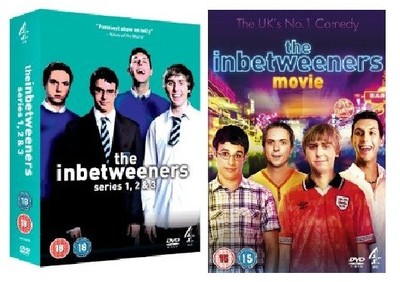 THE INBETWEENERS DVD COMPLETE SERIES 1 2 & 3 PLUS THE MOVIE BRAND NEW ...