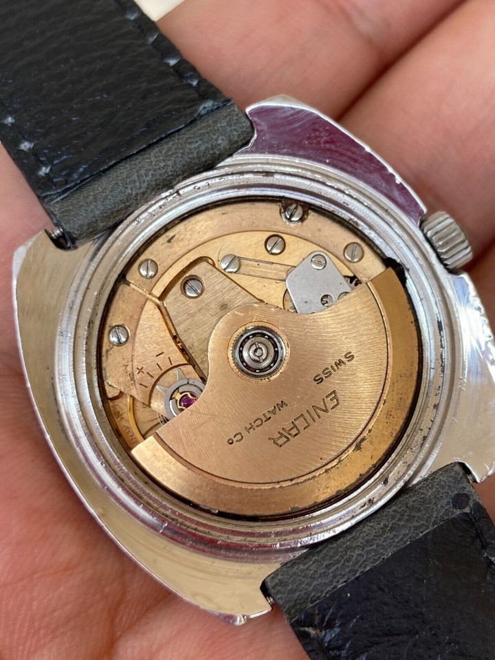 VINTAGE ENICAR WATCH AUTOMATIC OCEAN PEARL 1960S SWISS MADE 25 JEWELS ...
