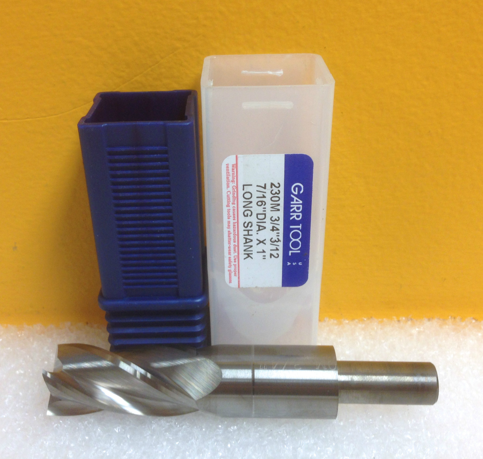 Garr Tool 230M 3/4", 3/12 to 7/16 Diameter x 1" Long Shank Carbide Mill ...