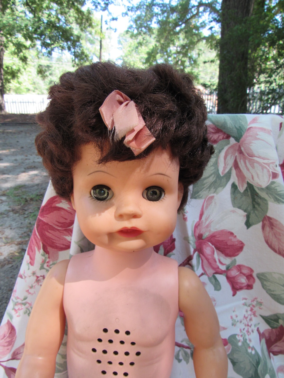 SAYCO VINTAGE 24 - INCH WALKING TALKING BRUNETTE DOLL - NO CLOTHING ...