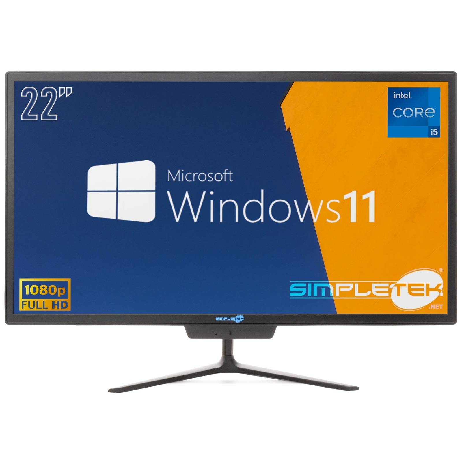 Aio All IN One i5 22 " 8GB 120GB Full HD WIN11 PC Desktop Computer Office | eBay