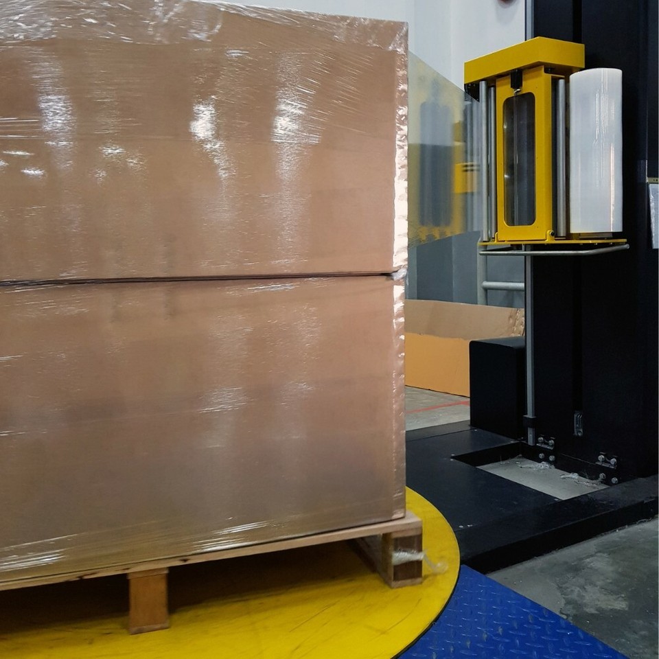 Mini Stretch Packing Wrap with Handle 5" x 1000' Roll - 80 Gauge Thick ...