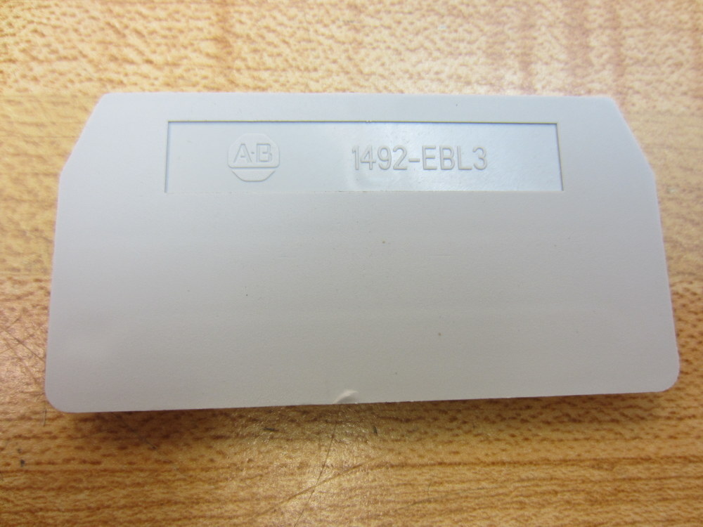 Allen Bradley 1492-ebl3 Gray Grey Wire Terminal End Plate 1492EBL3 for ...