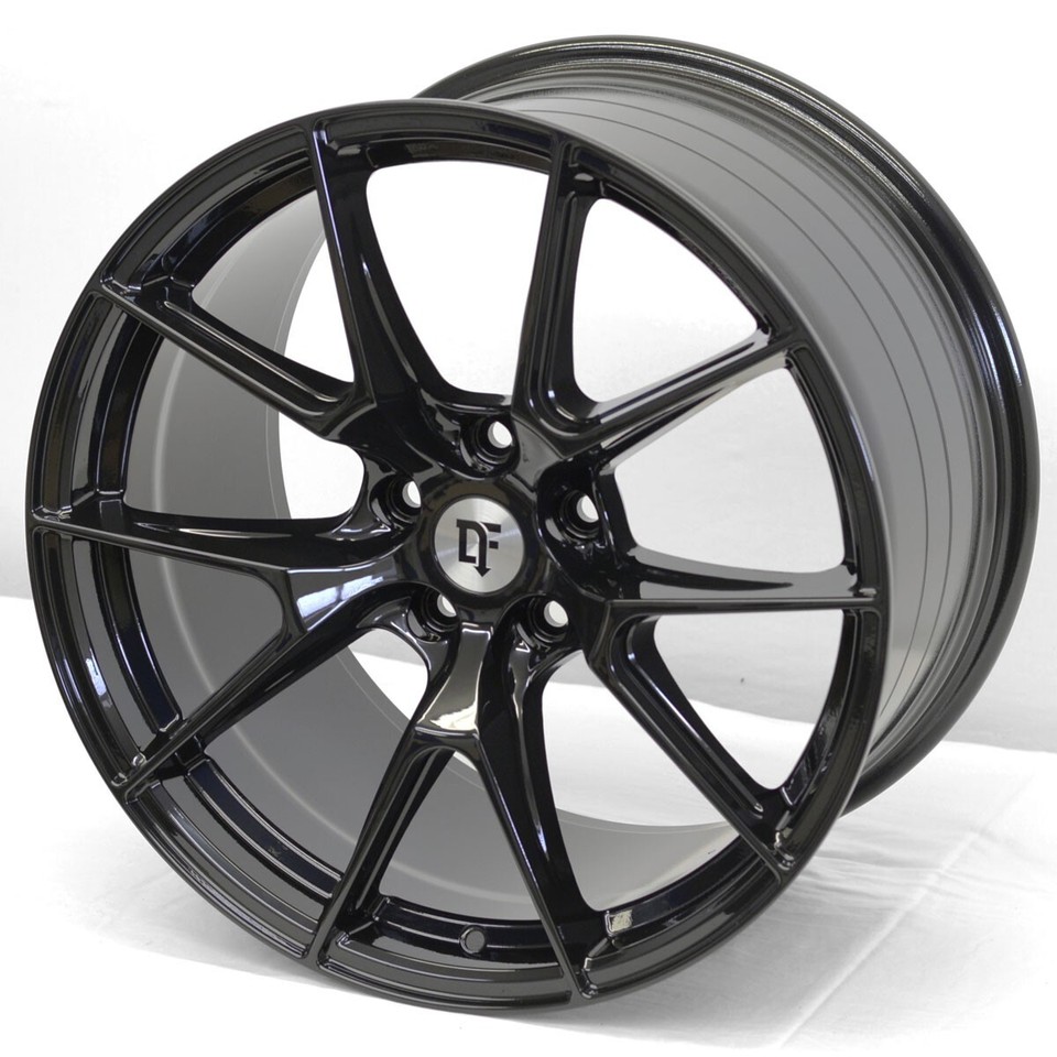 19 Inch Black Mustang Wheels 19x10 & 19x11 Flow/Rotary Formed 19" Rims ...