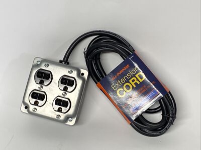 Legacy Manufacturing All-Purpose 4 Outlet Extension Cord 14GA 10Ft 15A ...