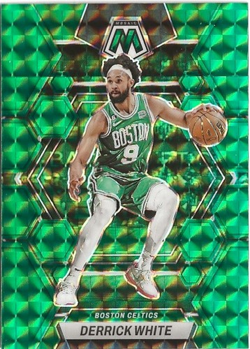 2022-23 Panini Mosaic Derrick White Green Prizm SP Boston Celtics | eBay